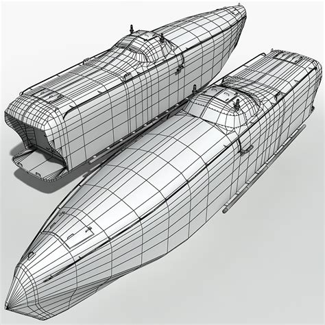 自由落体救生艇和吊艇架 舷梯 3d模型 109 Max 3ds C4d Fbx Lwo Ma Obj Free3d