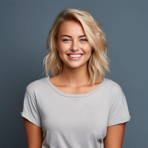 Premium Photo A Woman Smiling At The Camera
