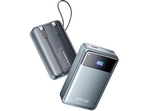 1 Or 2 Pack 30 000mah 65w Powerbank With Built In Cables
