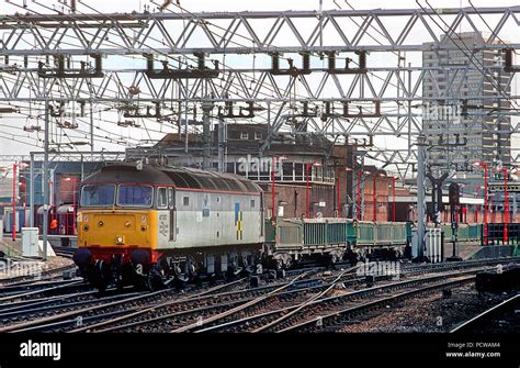A Class 47 Diesel Locomotive Number 47007 Working A Train Of