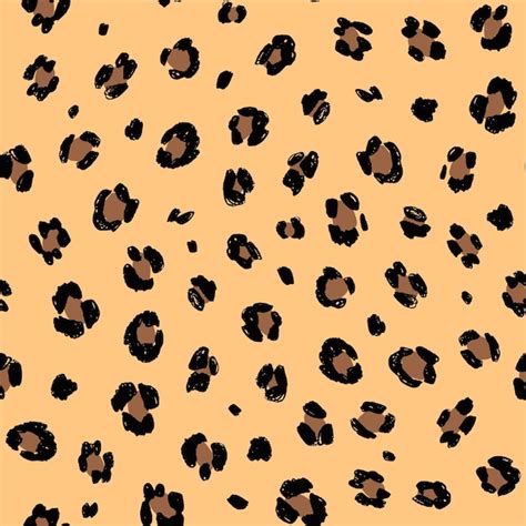 Premium Vector Leopard Print Vector Seamless Pattern