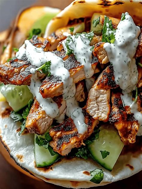 Easy Juicy Chicken Shawarma With Creamy Garlic Sauce