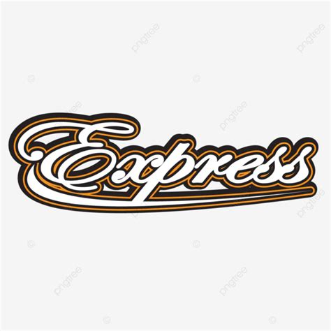 Express Text Logo Design Vector Express Express Logo Express Calligraphy Png And Vector With
