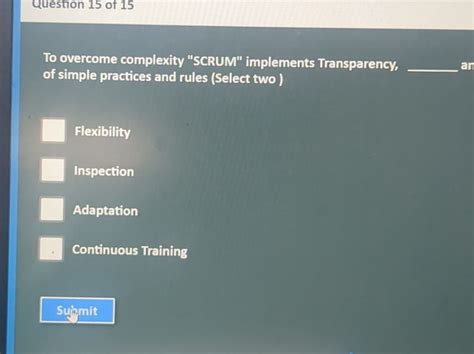 To Overcome Complexity Scrum Implements Transparency And Of Simple
