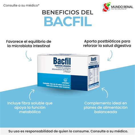 Mundo Beneficios De Bacfil 🧬🍊 Bacfil Es Un Suplemento Alimenticio De