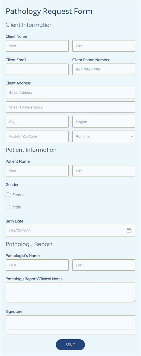 Free Medical Request Form Templates 123formbuilder