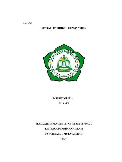 M Zaky Print Pdf Karier And Perkembangan Sains And Matematika