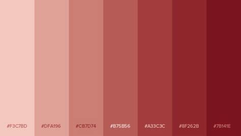 Canva Color Palette Codes Red