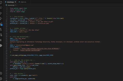 Ali Sher Afzal On Linkedin Youngdevinterns Pythondeveloper Streamlit