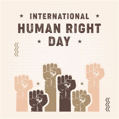 Premium Vector Design For Celebration The Human Rights Day With