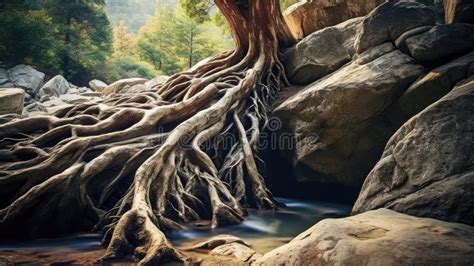 Adaptation Root Of The Tree Stock Illustration Illustration Of