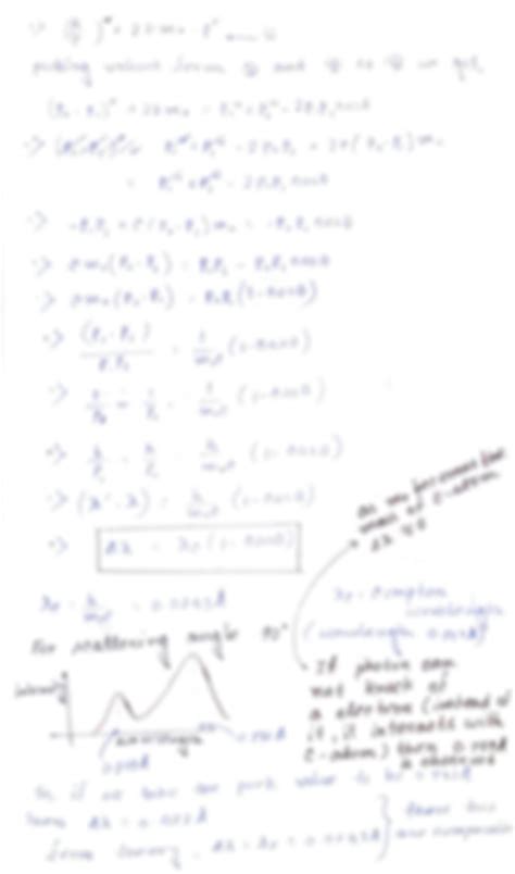 Solution Compton Effect Mathematical Expression And Derivation With