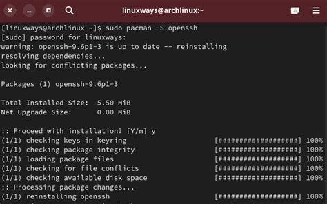 How To Install And Configure Openssh On Arch Linux Linuxways