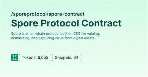 Spore Protocol Contract Latest Documentation Context7 Context7