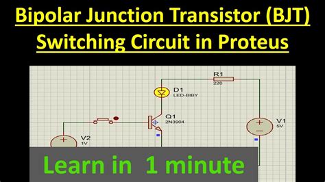 Bjt Switching Circuit In Proteus Project File Available For Download