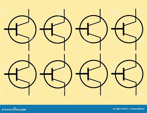 Eight Duplicates Of The Electrical Electronic Symbol Of The Earth