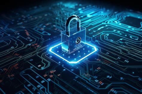 premium photo securing data privacy cyber security encryption