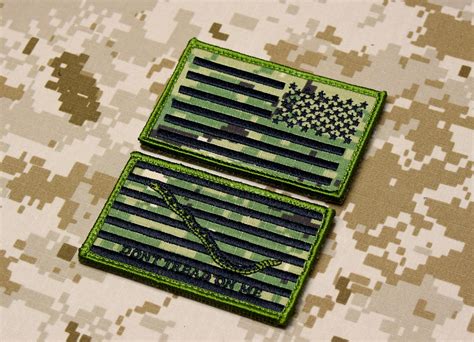 Nwu Type Iii Reverse Us Flag And Usn First Navy Jack Uniform Patch Set
