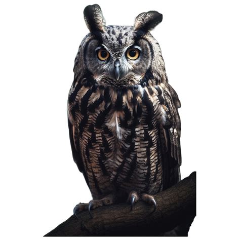 Sticker Cu Portret Bufnita Din Fata Bufnita Frumoasa Colorata Pene Colorate Iubitori De