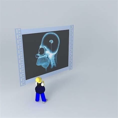 Homer Simpson Xray 3d Model Cgtrader