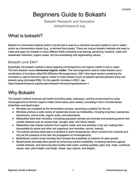 Beginners Guide To Bokashi Bokashi Research And Education