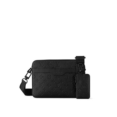 Trio Messenger Bag Luxury Monogram Shadow Blue Louis Vuitton