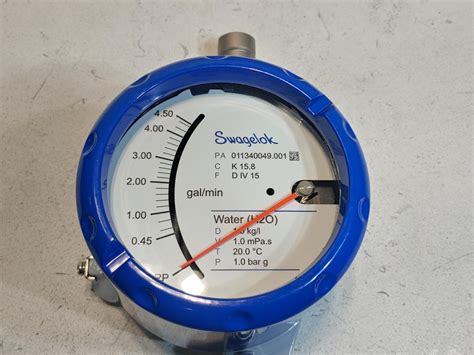 Swagelok Variable Area Flowmeter Vaf M4 1 1 B9r 0