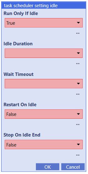 Task Scheduler Setting Idle Automaxed Wiki