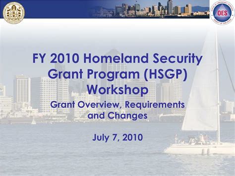 Ppt Fy 2010 Homeland Security Grant Program Hsgp Workshop Powerpoint Presentation Id 5610203