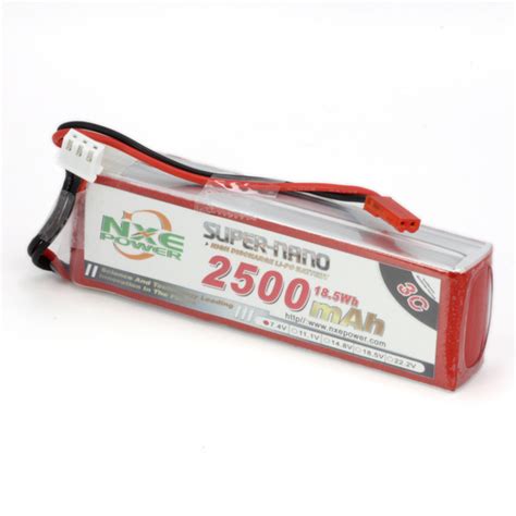 Аккумулятор LiPo 2S 2500mAh 3C бортовой (NXE) 7.4В мягкий корпус ...