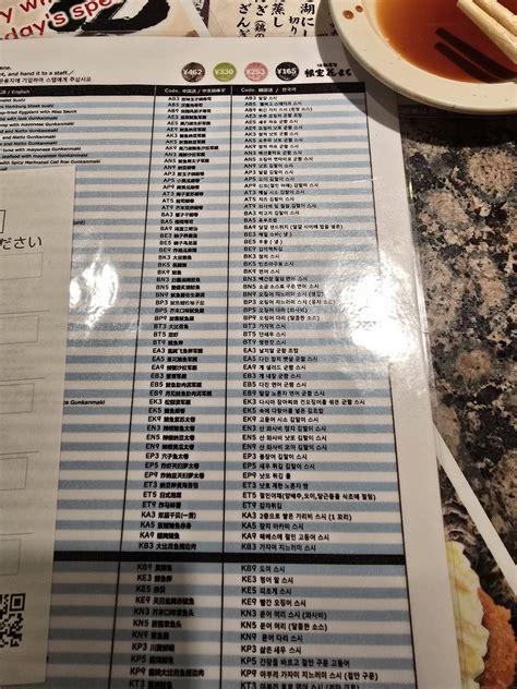 Menu At Nemuro Hanamaru At Sapporo Station Restaurant Sapporo Kita 5