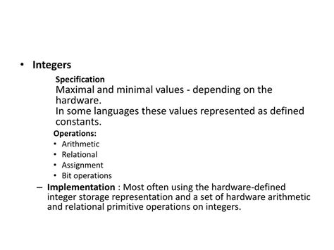 Ppt Elementary Data Types Powerpoint Presentation Free Download Id