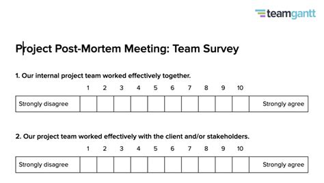 Post Mortem Meeting Template And Tips Teamgantt Inside Post Mortem