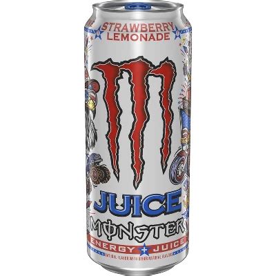 Monster Energy Juice Monster Strawberry Lemonade 16 Fl Oz Can Target