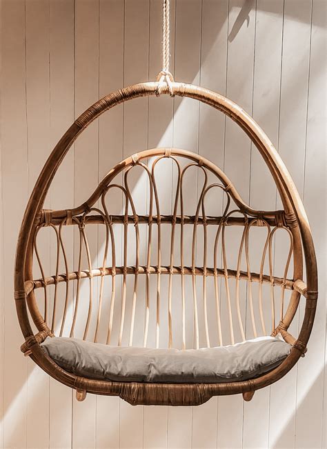 Bohemian Rattan Hanging Chair Boho Bara