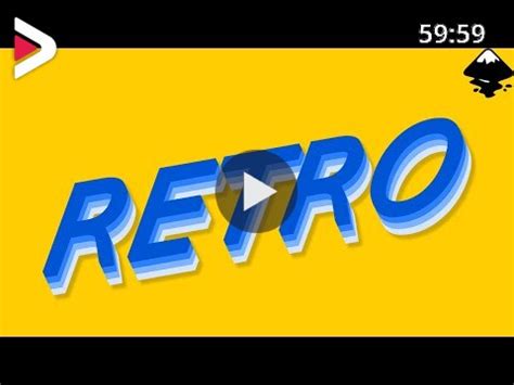 Create a Retro Text Effect in Inkscape دیدئو dideo