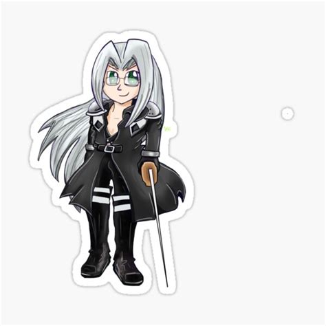 Smart Chibi Sephiroth Sticker For Sale By Yoshigamergirl Redbubble