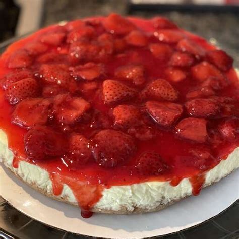 Philadelphia New York Style Strawberry Swirl Cheesecake