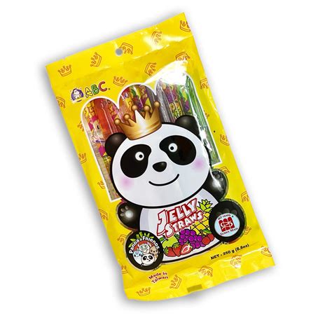 Abc Panda Jelly Straws Assorted Bag Sunny Maid Corporation