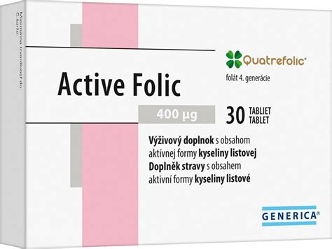 Quatrefolic Active Folic Acid Vitamins B9 400 μg 30 Tablets My Dr Xm