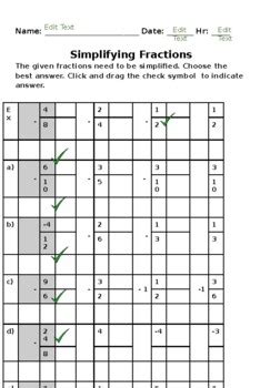 Simplying Fractions Rational Numbers By T And M ET TpT
