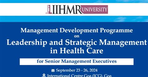 Management Development Programme On Leadership And Strategic Management