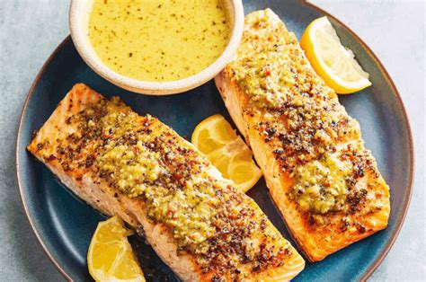 Easiest Broiled Salmon With Greek Ladolemono Easy Homemade Recipes