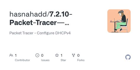 Github Hasnahadd7210 Packet Tracer Configure Dhcpv4 Packet