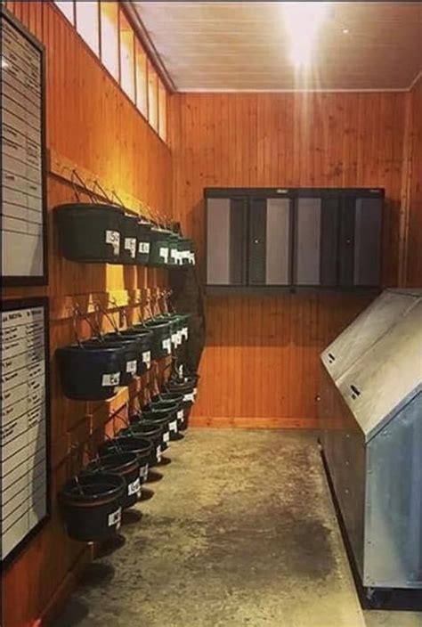 Organized Horse Feed Room