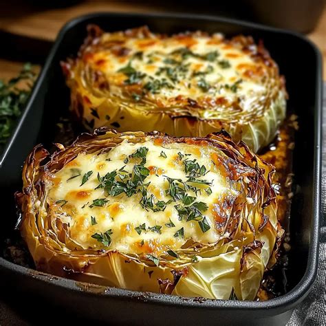 Roasted Cabbage Steaks With Cheese 30 Minutes Easy Delicious