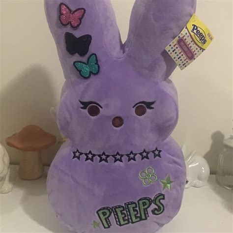 Peeps Holiday Easter Peeps Emo Astm Plush In Color Purple Brand New