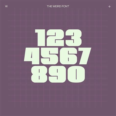 The Weird Font The Bold Font Type Foundry