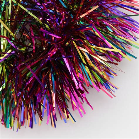 Medium Rainbow Tinsel Hair Scrunchie Viasears Beauty
