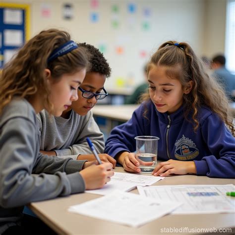 6th Grade Students In Math Project Photography Stable Diffusion Online